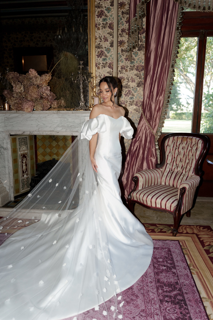 Adriana in custom couture - Moira Hughes Couture Wedding Dresses Sydney